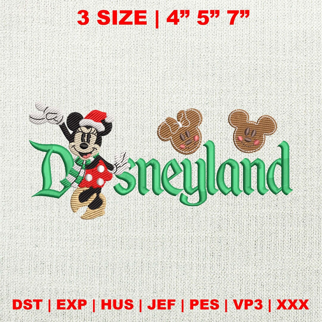 Christmas Mouse Embroidery Design, Christmas Embroidery Design ...