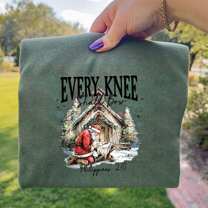 Every Knee Shall Bow Png, Glitter Santa Claus Design, Coquette ...