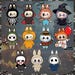 10+ Horror Labubu PNG Bundle, Cute Spooky Character Stickers, Halloween ...