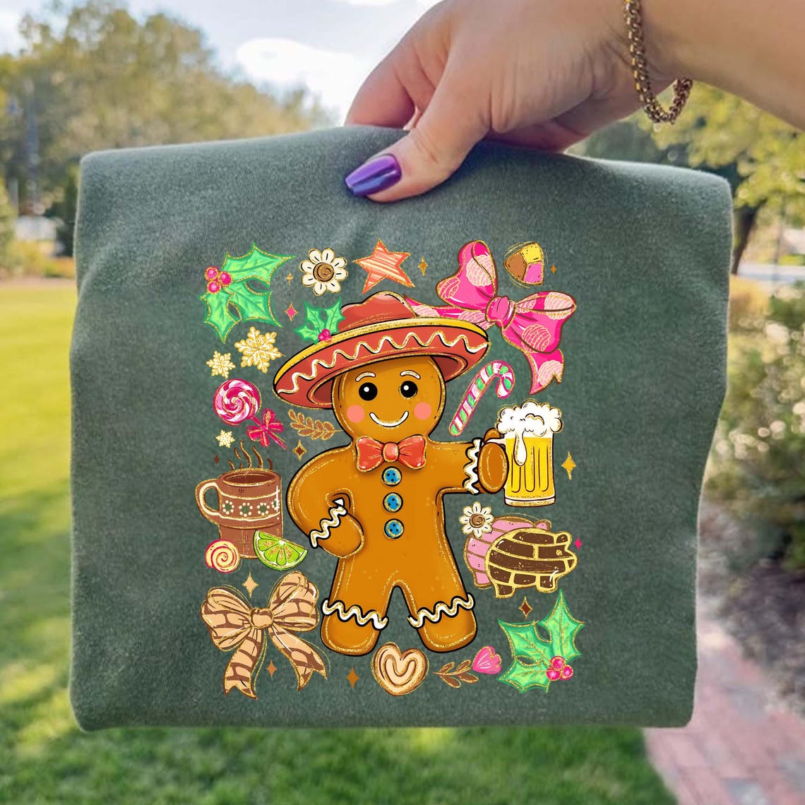 Feliz Navidad Mexican Gingerbread With Sombrero Christmas Png, Merry ...
