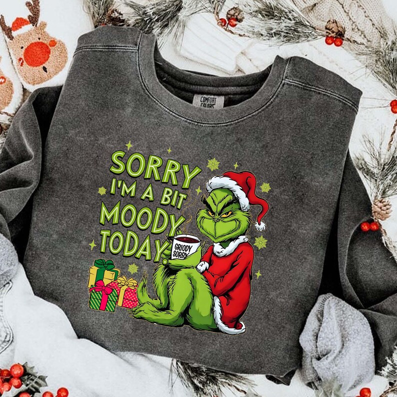 Sorry Im A Bit Moody Today Png, Christmas Merry Greenmas Png, Coquette ...