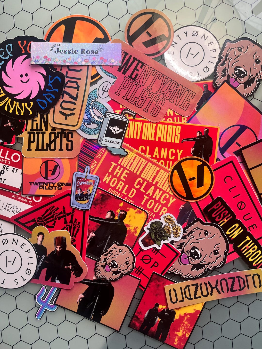 Twenty One Pilot STICKERS | Custom | Blurry Face | Clancy | Josh ...