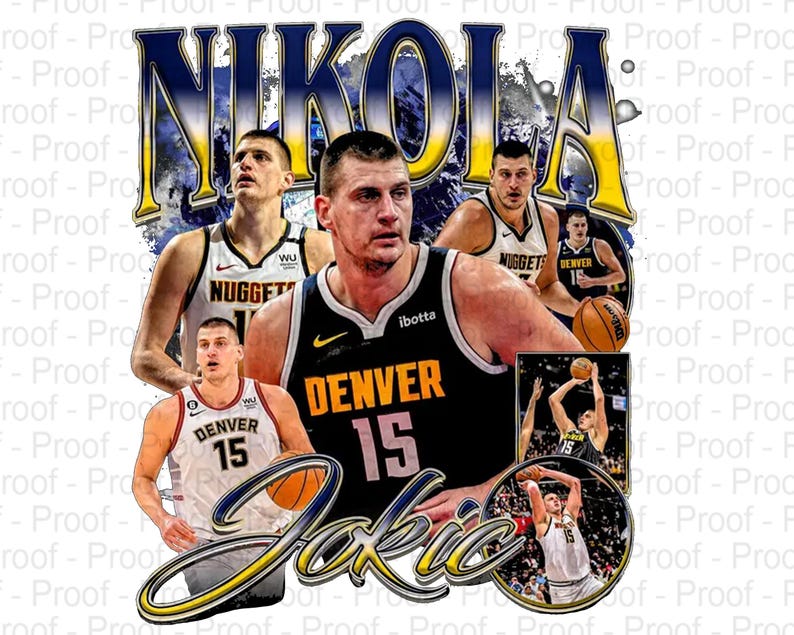Nikola Jokic Basketball PNG, Digital Download and Printable, Basketball ...