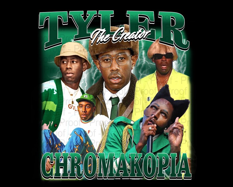 Tyler the Creator Png, Chromakopia Album T-shirt Design,300 DPI PNG ...