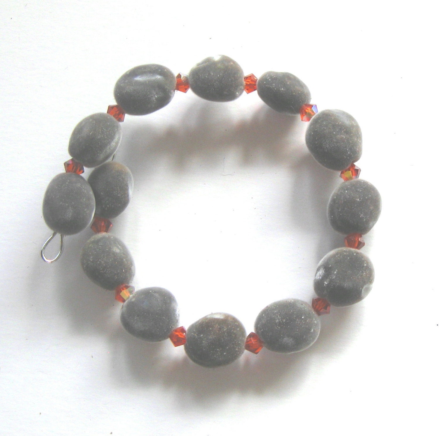 Hawaiian Mgambo Seed and Indian Red AB Swarovski Crystal | Etsy