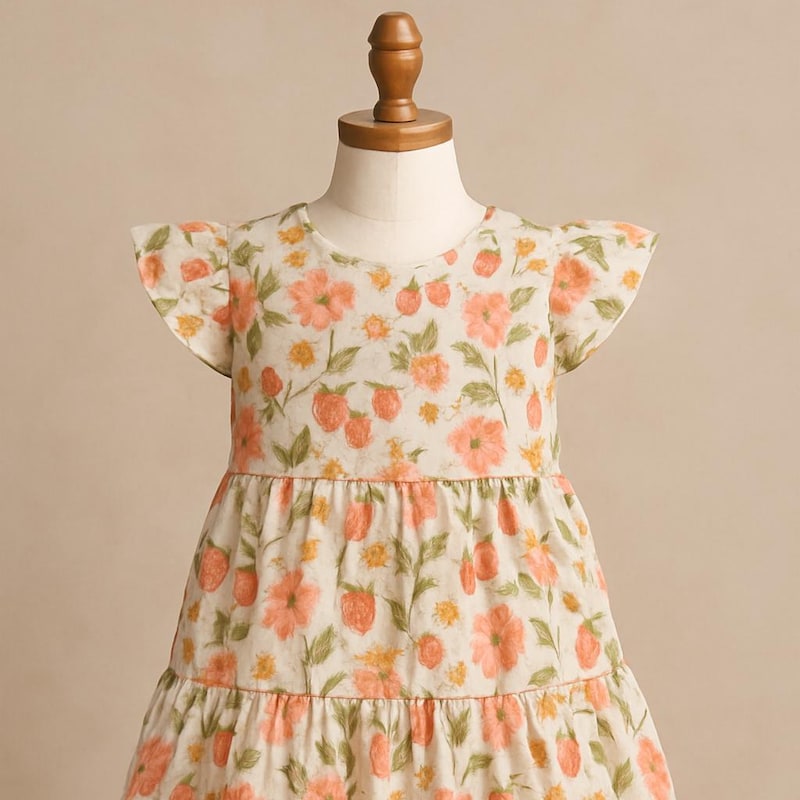 Girls Floral Dress - Etsy