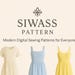 Flounce Sleeve Fit & Flare Dress Sewing Pattern: V-neck PDF (sizes 0-30 ...