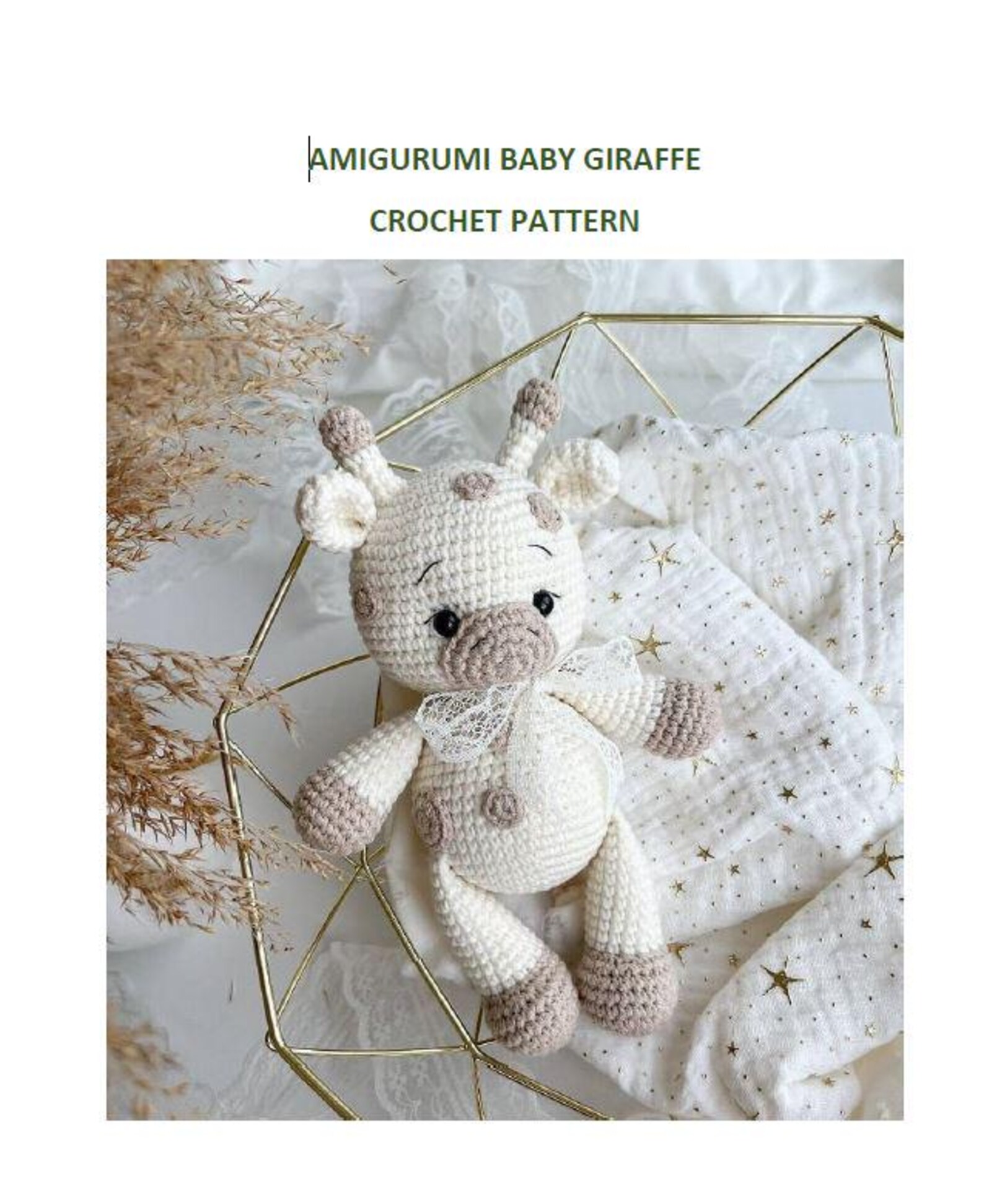 Crochet Pattern: Baby Giraffe - Etsy