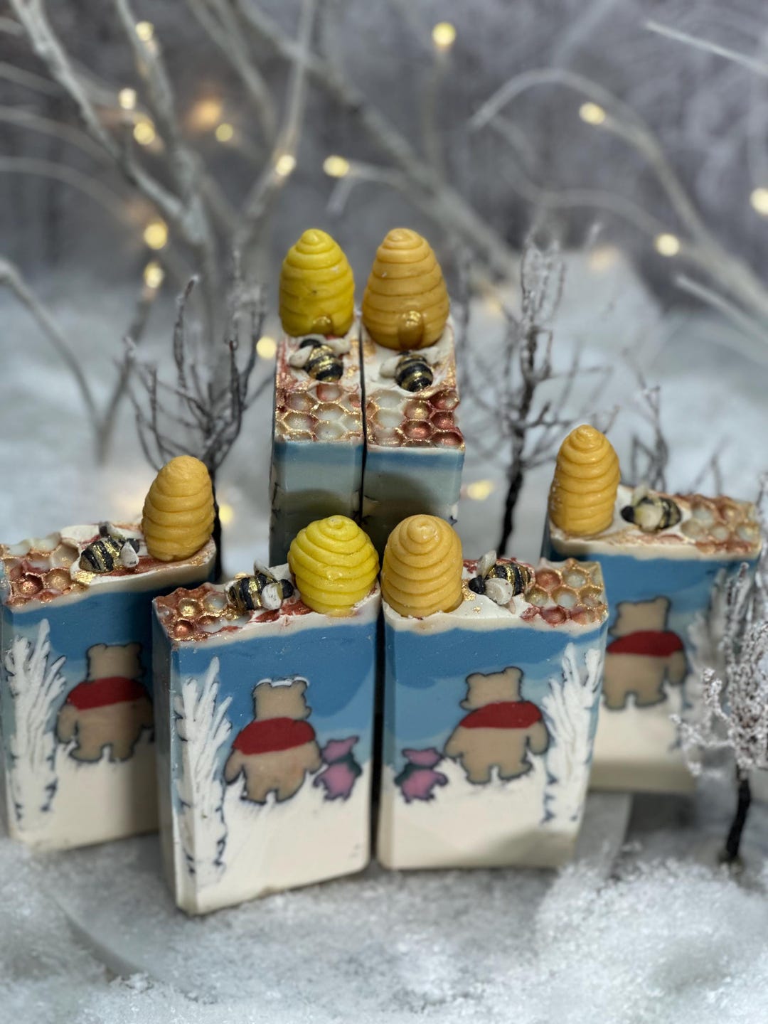 Piglet and Pooh Go Hunting for Woozles With Bee Hives - Etsy