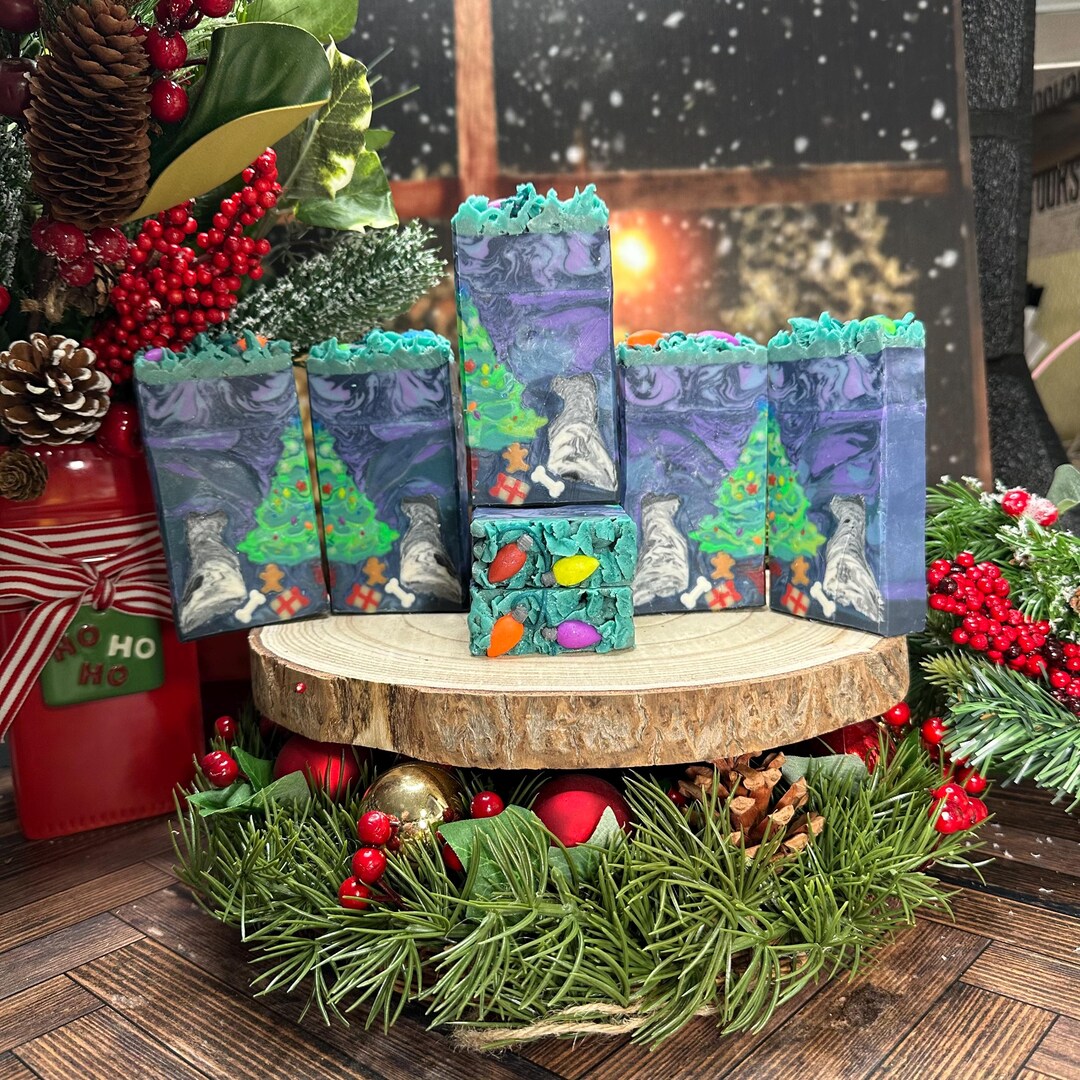 Dog Paws and Pine: A Furry Christmas Soap (large) - Etsy