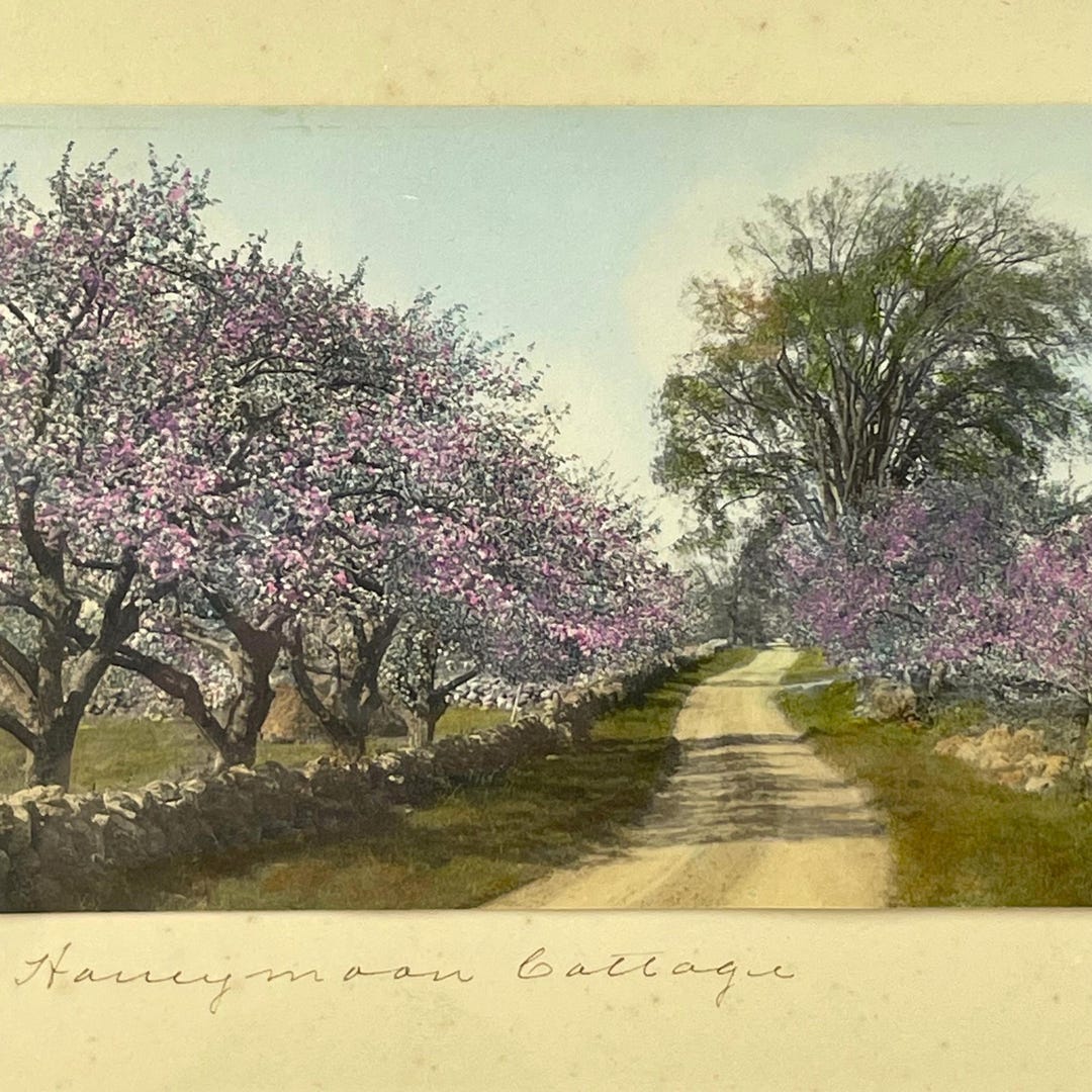 Antique Wallace Nutting Hand Colored Signed Print “honeymoon Cottage ...