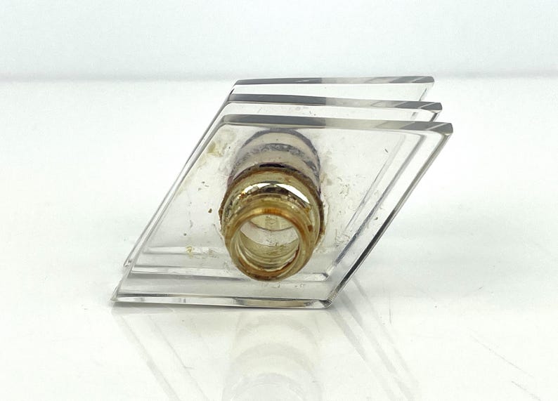 Art Deco Lucite Stacked Geometric Perfume Bottle - Etsy