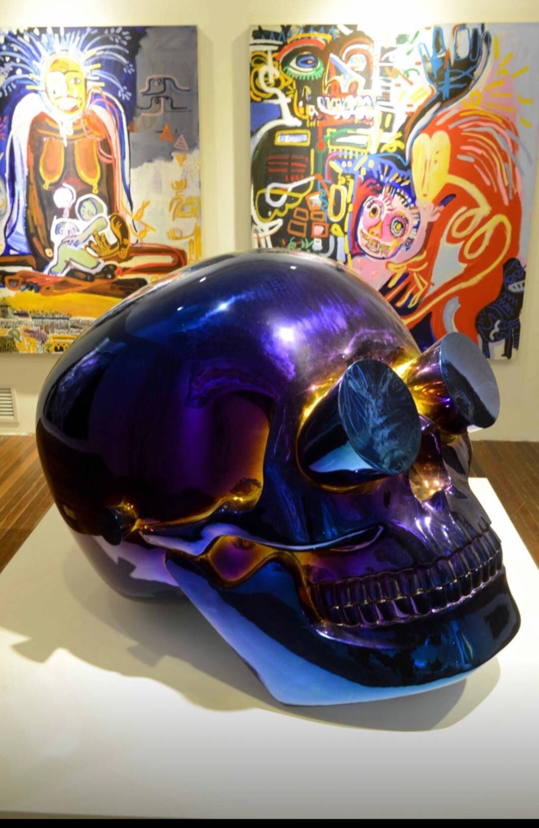 Bold and Unique Jeff Koons-inspired Art Skull Sculpture - Etsy
