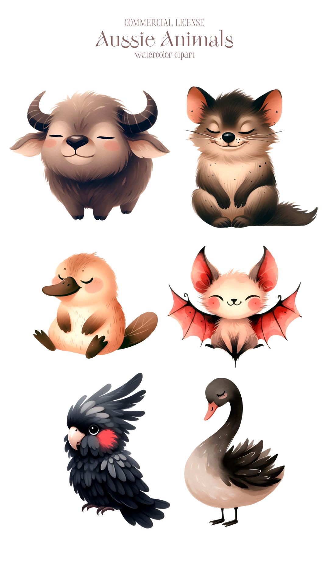 Australian Animals Clipart, Aussie Animals, Australia Clipart, Kangaroo ...