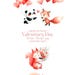 Valentine Animals Clipart, Valentine's Day Clipart, Love Decor Art ...