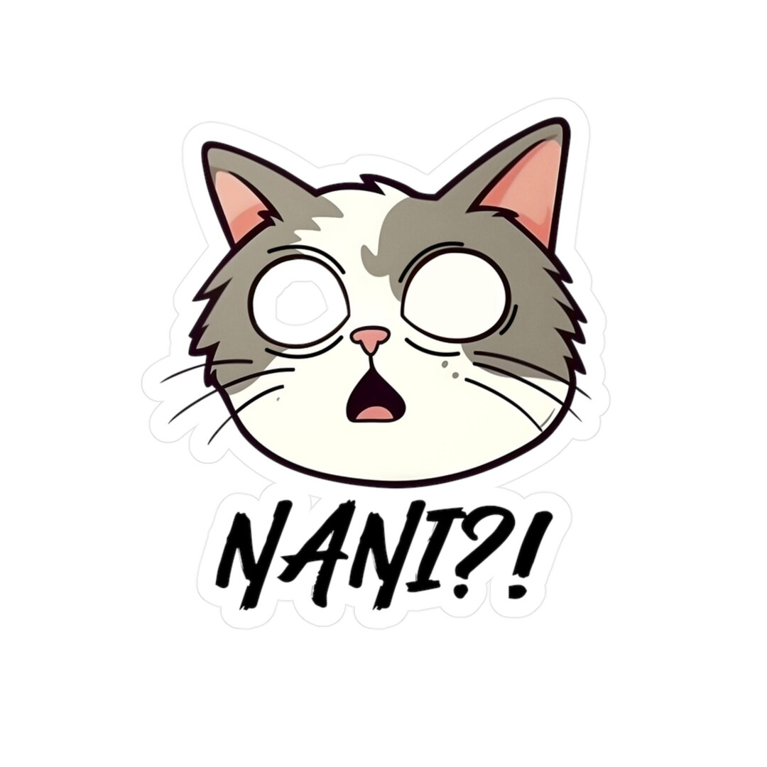 Nani Meme Anime Vinyl Decals, Anime Sticker, Anime Decal, Japanese ...