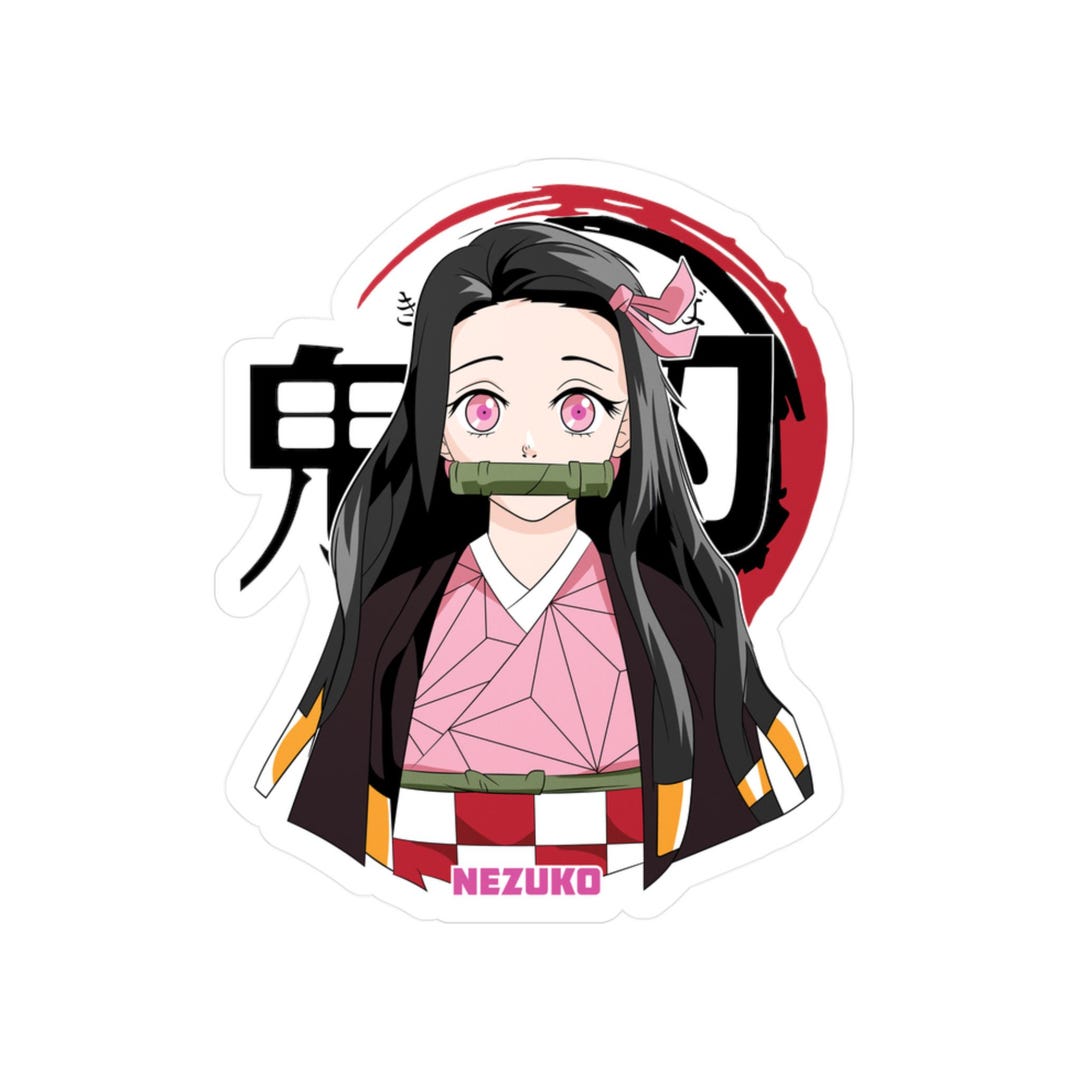 Demon Slayer Nezuko Anime Vinyl Decals, Anime Stickers, Anime Decals - Etsy