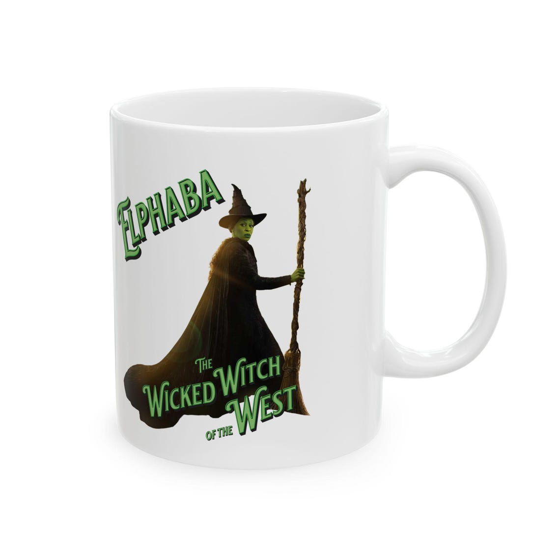 Elphaba Wicked Witch Wizard of Oz Ceramic Mug, 11oz 15oz Unique Gift ...
