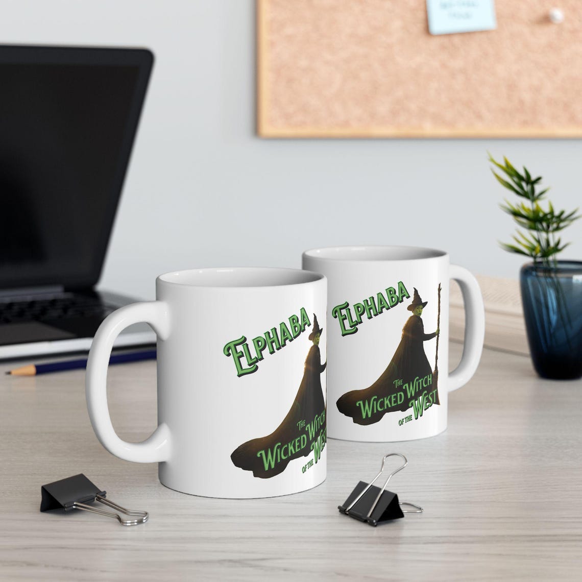 Elphaba Wicked Witch Wizard of Oz Ceramic Mug, 11oz 15oz Unique Gift ...