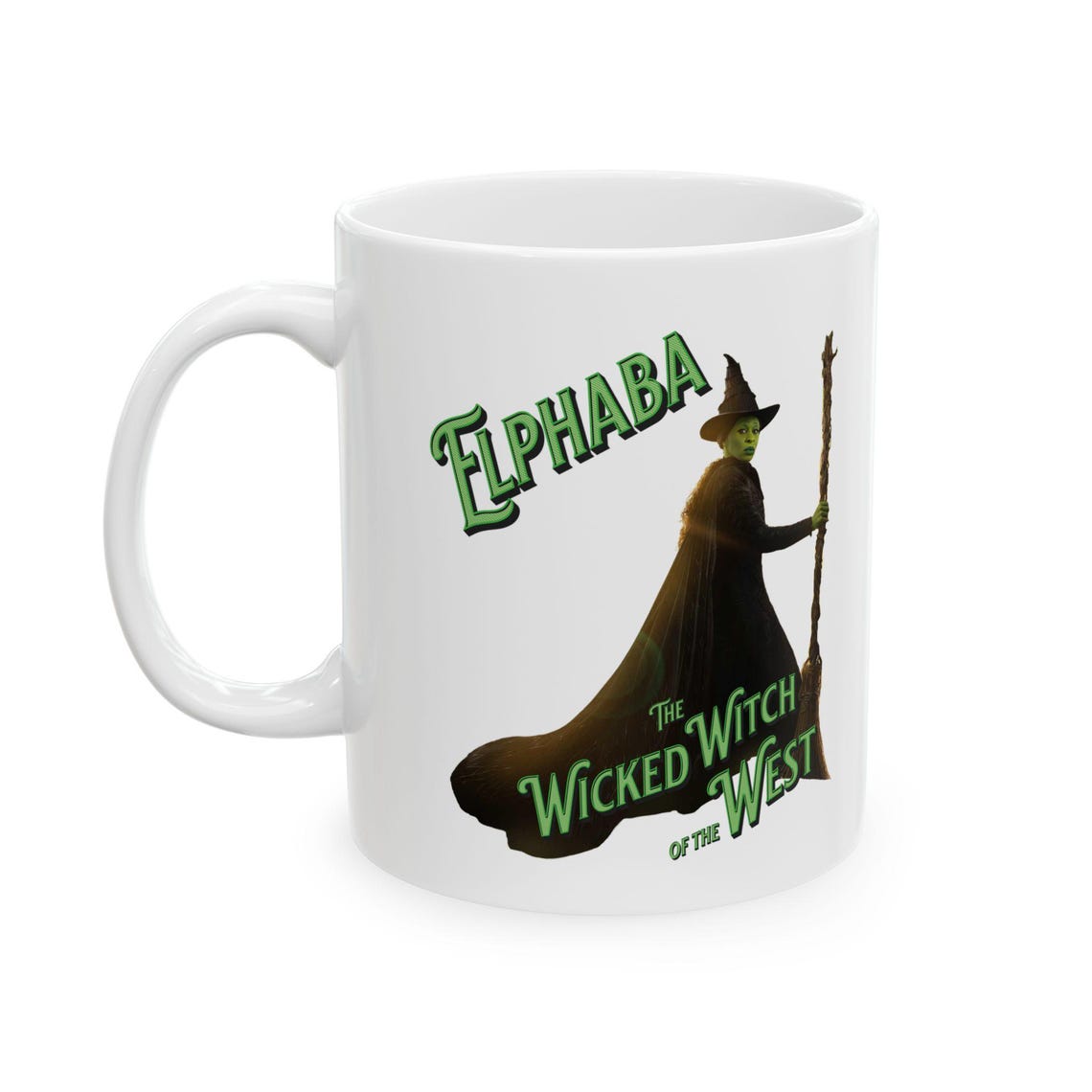 Elphaba Wicked Witch Wizard of Oz Ceramic Mug, 11oz 15oz Unique Gift ...