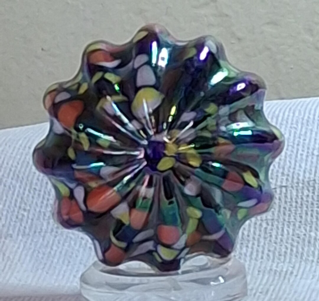 Fantastic Vintage Gibson Handmade Glass Urchin Paperweight, - Etsy