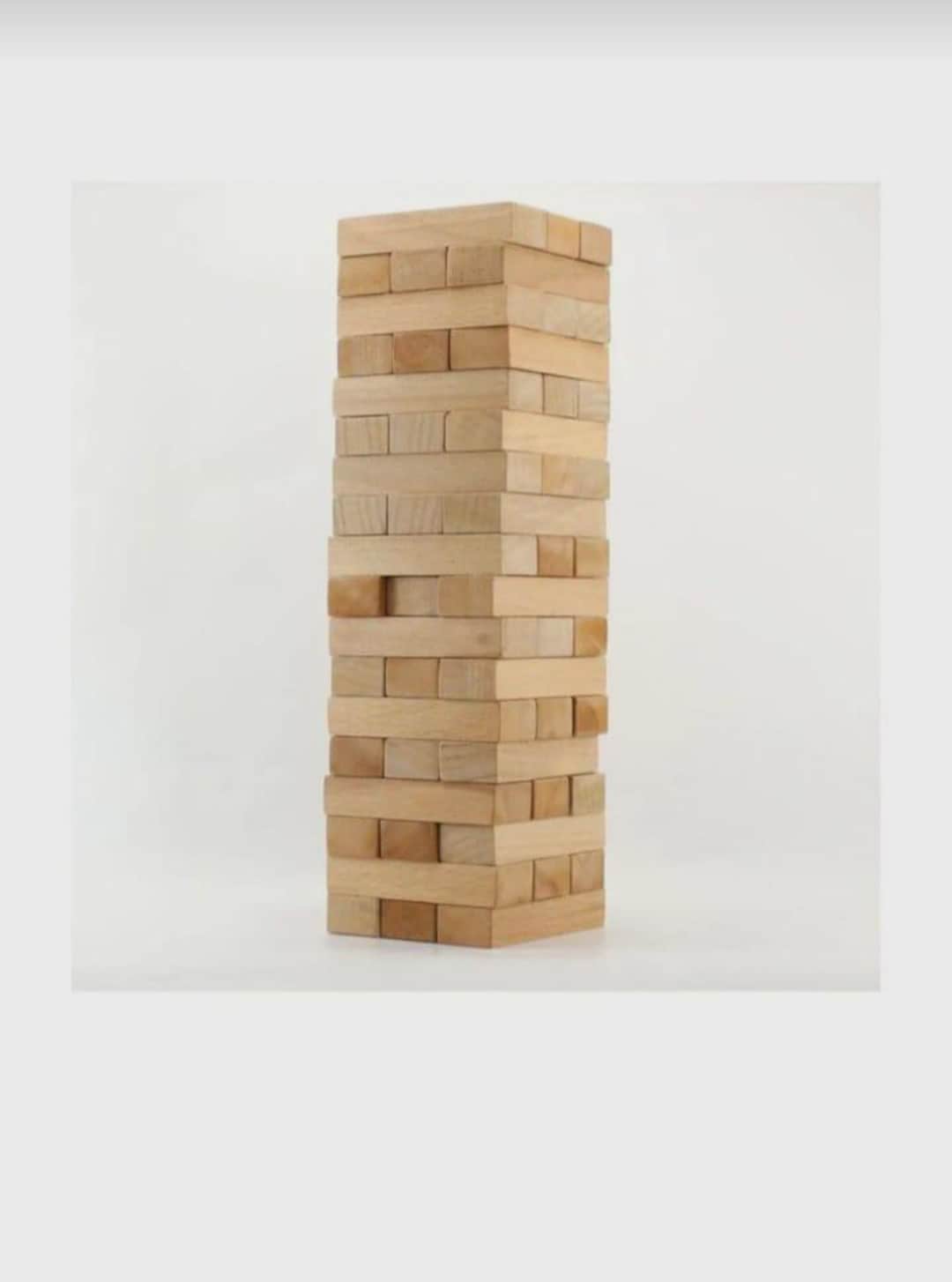 Jenga Balance Game Wooden Tower Challenge Wooden Balance Game Family ...
