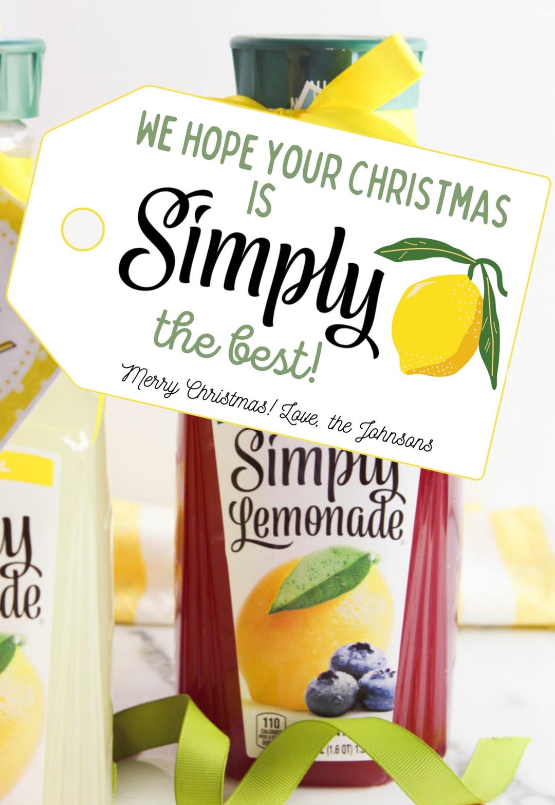 Simply the Best Christmas Printable Tag Easy Gift for Neighbors ...