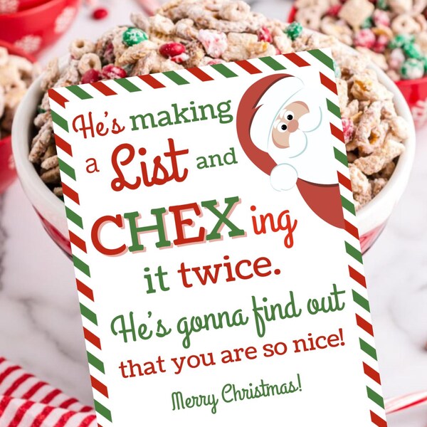 Chex Mix Tags - Etsy
