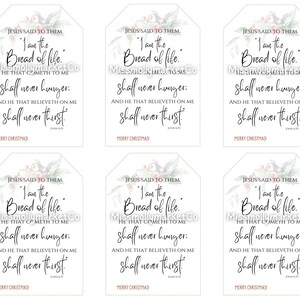 Bread of Life Printable Christmas Gift Tag- Easy Gift for Neighbors ...
