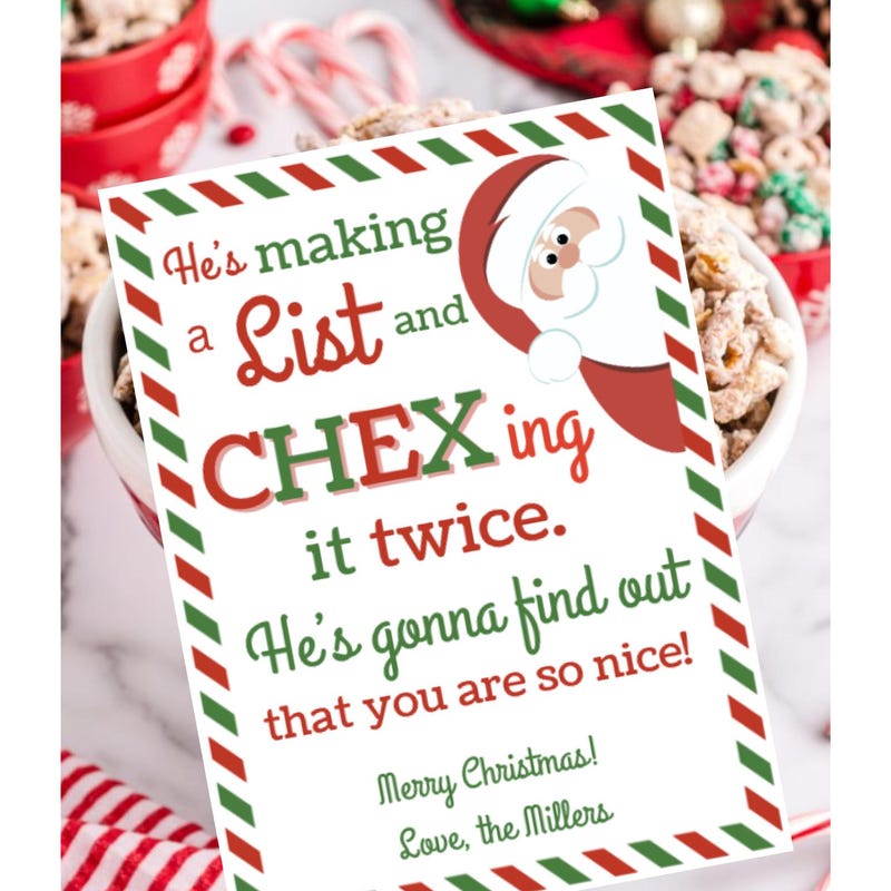 Chex Mix Tags - Etsy