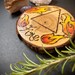 Hand Drawn Pyrography Set of Four Elements Wood Slice Altar Tiles ...