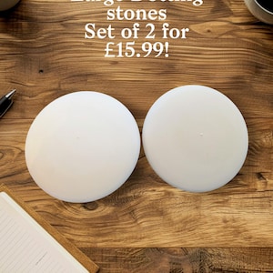 Large Dotting Stones for Mandala Painting, 4.5 Inch Diameter, Set of 2 ...