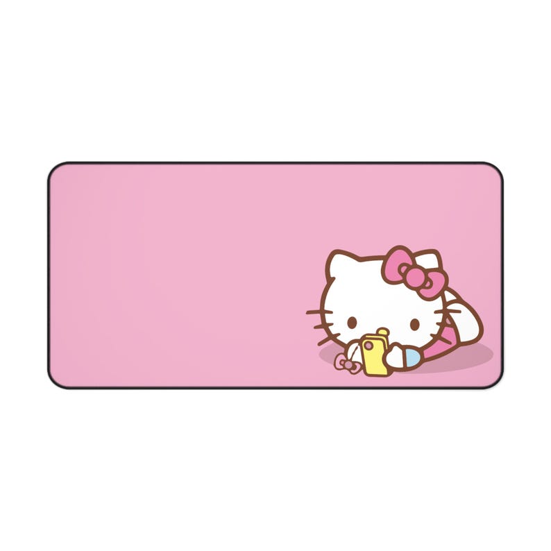 Hello Kitty Desk Mat | Office Decor | Gift for Her - Etsy