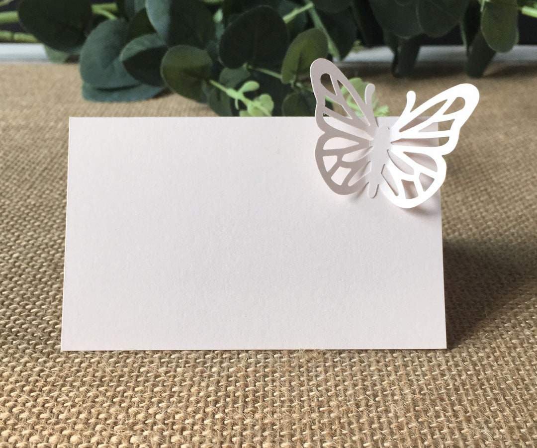 Blank Butterfly Place Cards / Blank / Wedding Placecards / Escort Cards ...
