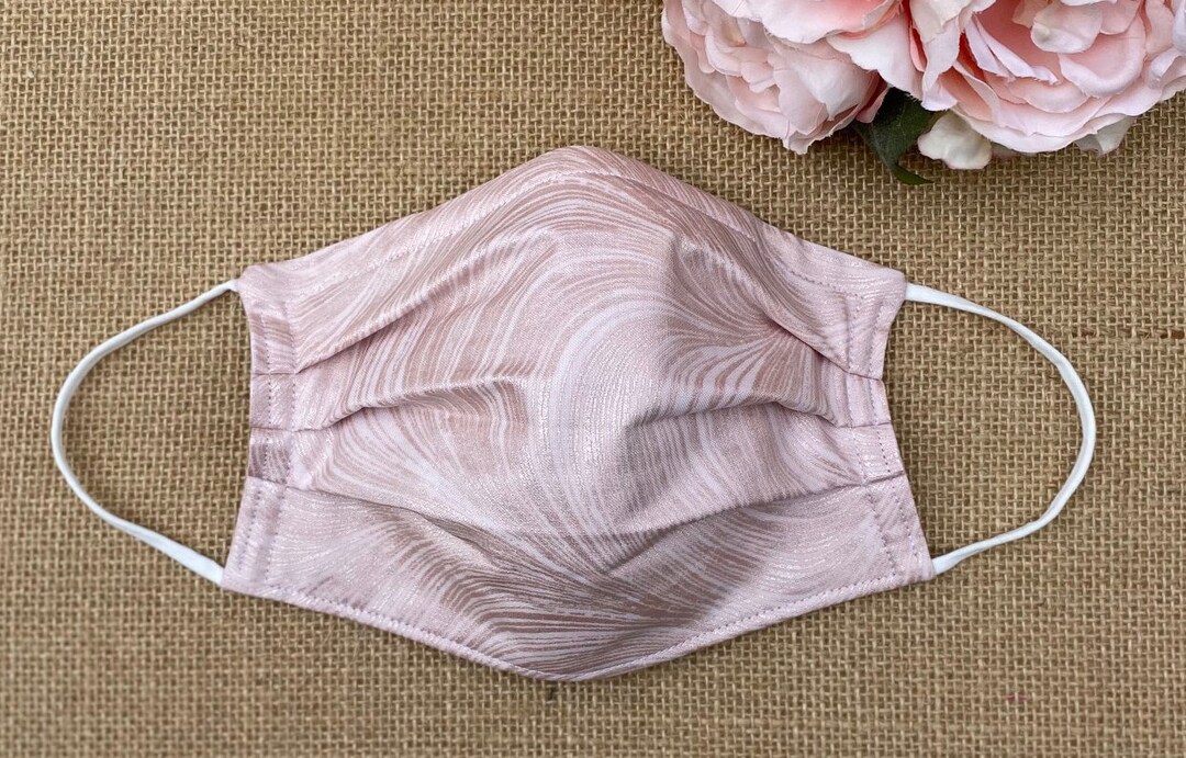 Dressy Blush Face Mask Triple Layer Face Mask, Filter Included, Nose ...