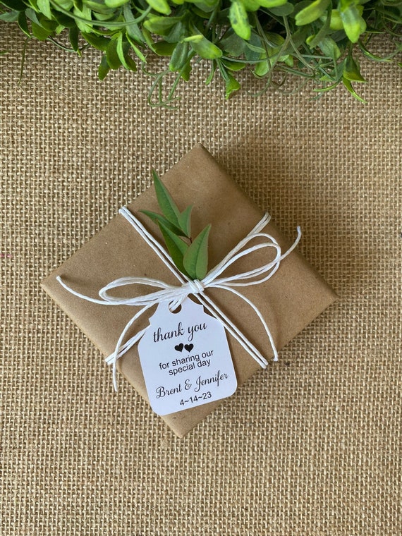 Personalized Wedding Tag Thank You / Guest Tag / Napkin Tag - Etsy
