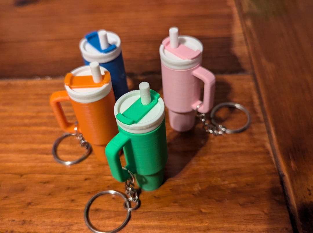 2 Mini Stanley Tumbler Keychains 3D Printed – 2 Color Pack! - Etsy