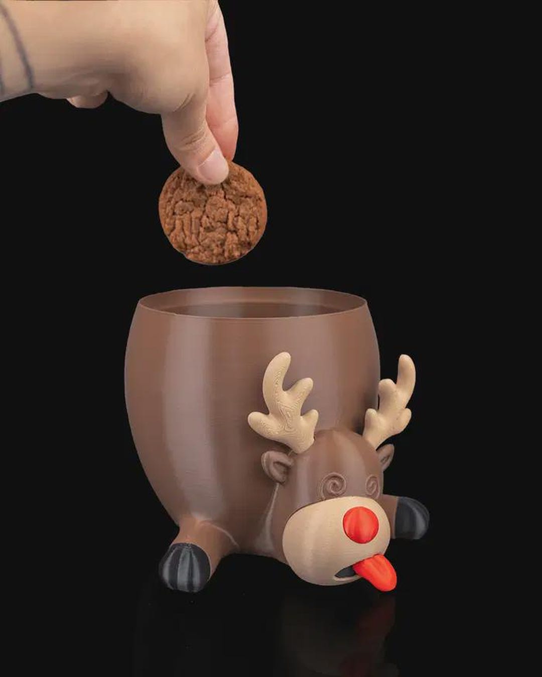 Reindeer Candy Bowl | Holiday Treat Dish | 3D Printed Christmas Decor ...