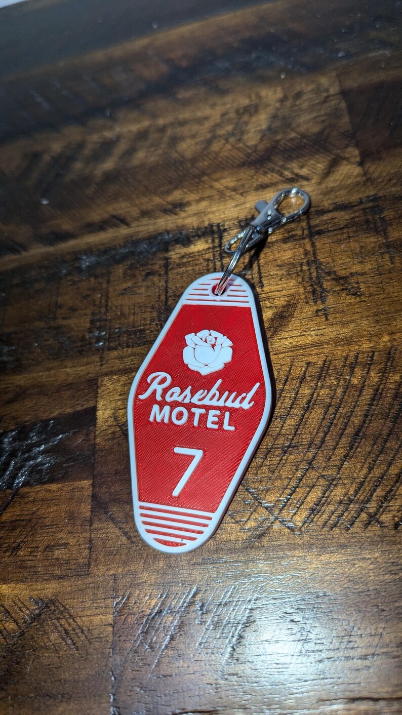 3D Printed Motel, Hot Girls Hit Curbs Keychain: Retro Novelty Gift - Etsy