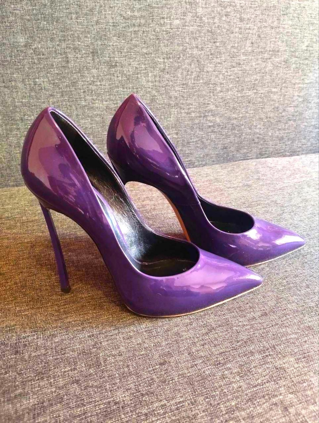 Purple Stilettos Casadei, Size 9, Stiletto is 12 Cm, , Italy - Etsy