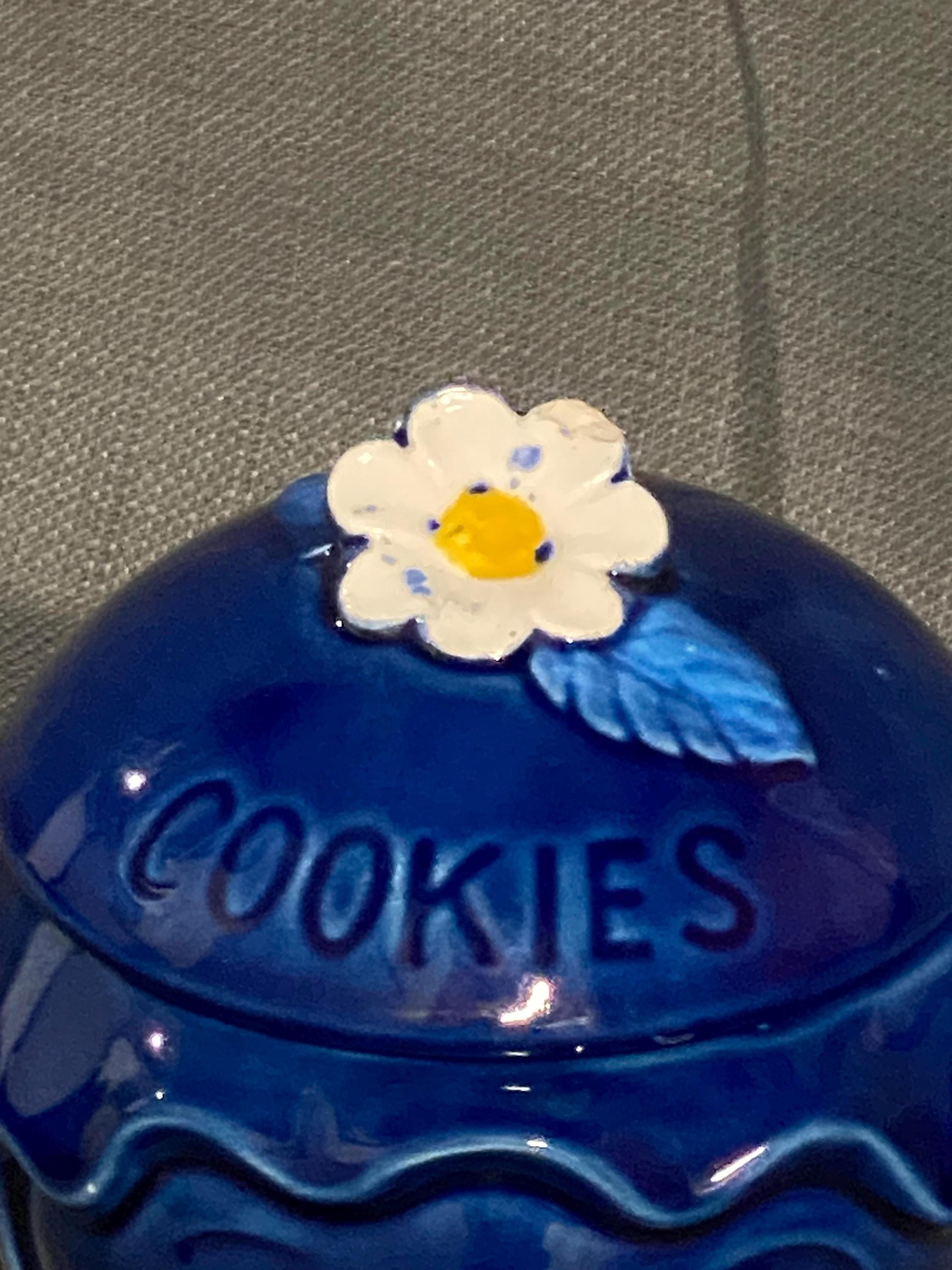 Vintage Midcentury Small Cookie Jar Blue Duck Royal Sealy Japan 1950s ...