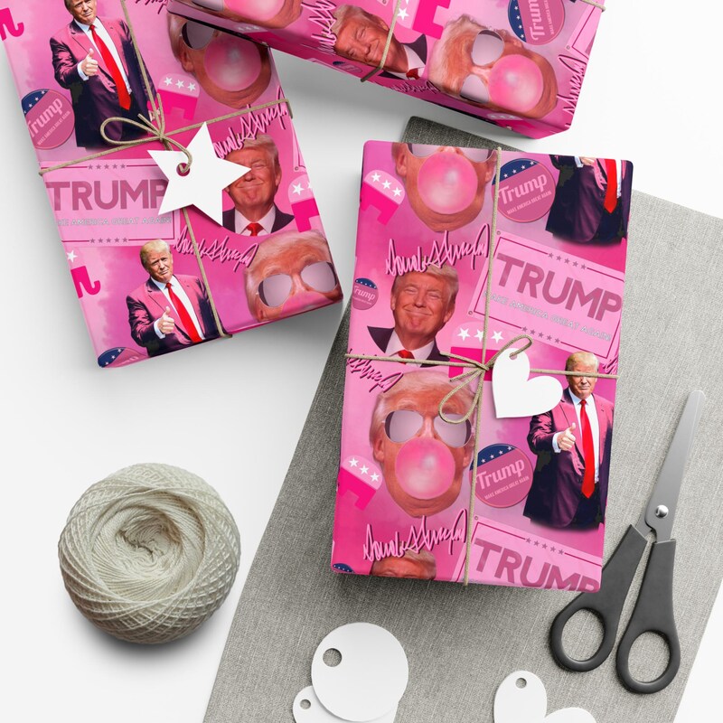 Trump Wrapping Paper - Etsy