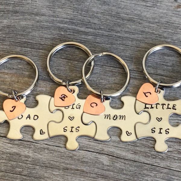 Puzzle Keychain - Etsy
