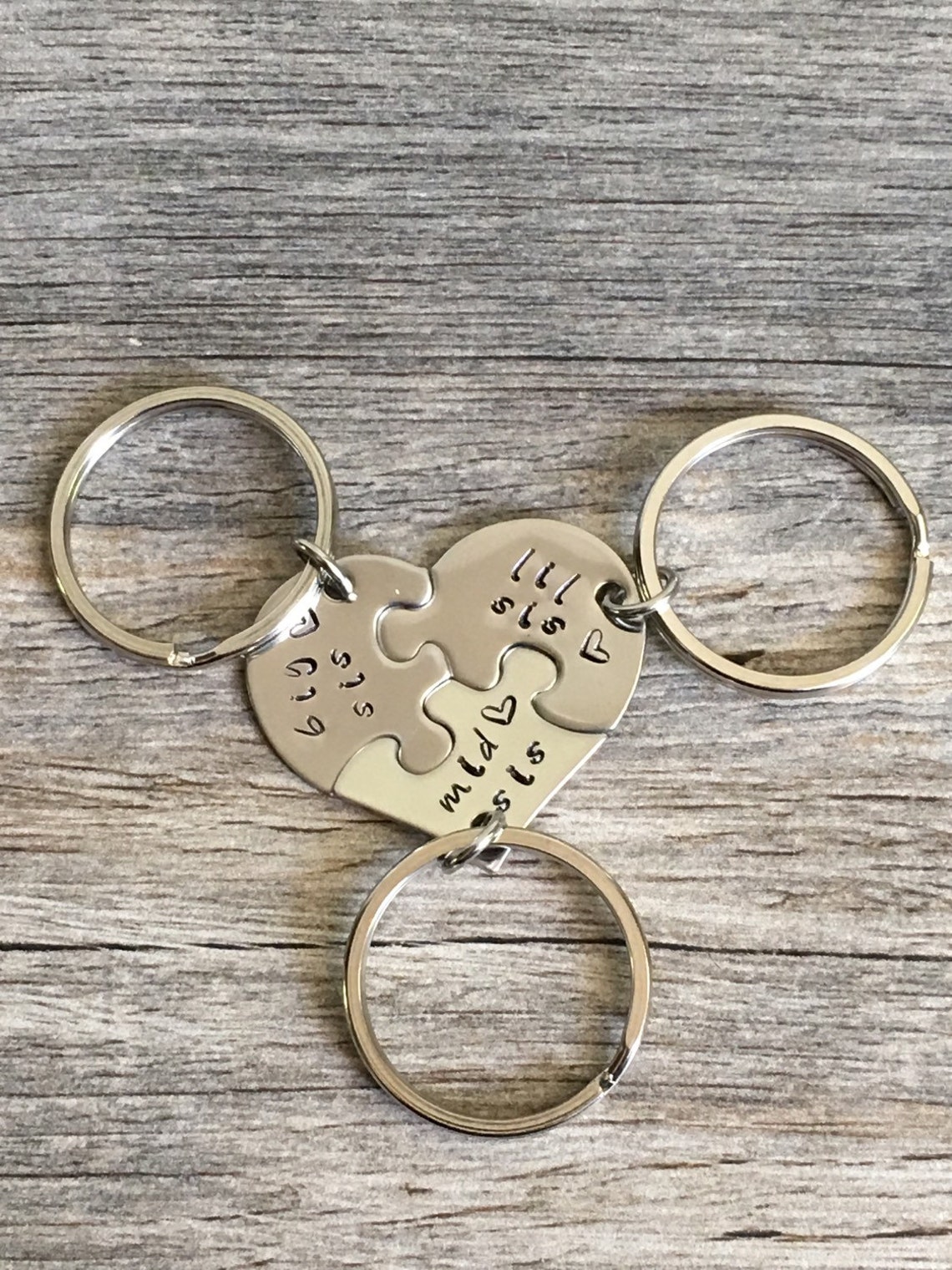 3 Sisters Keychain Big Sis Mid Sis Lil Sis Keychain Big - Etsy