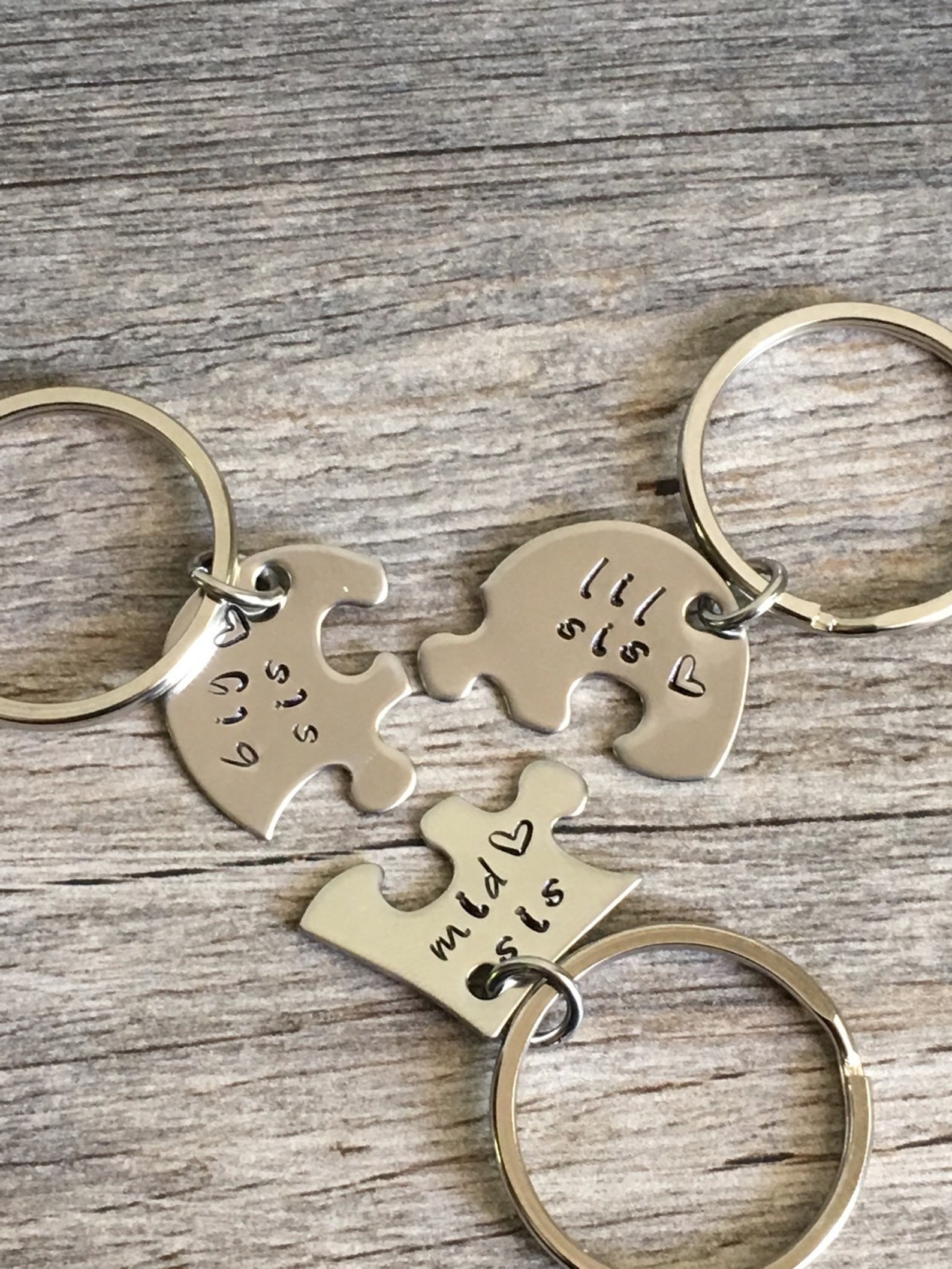3 Sisters Keychain Big Sis Mid Sis Lil Sis Keychain Big - Etsy