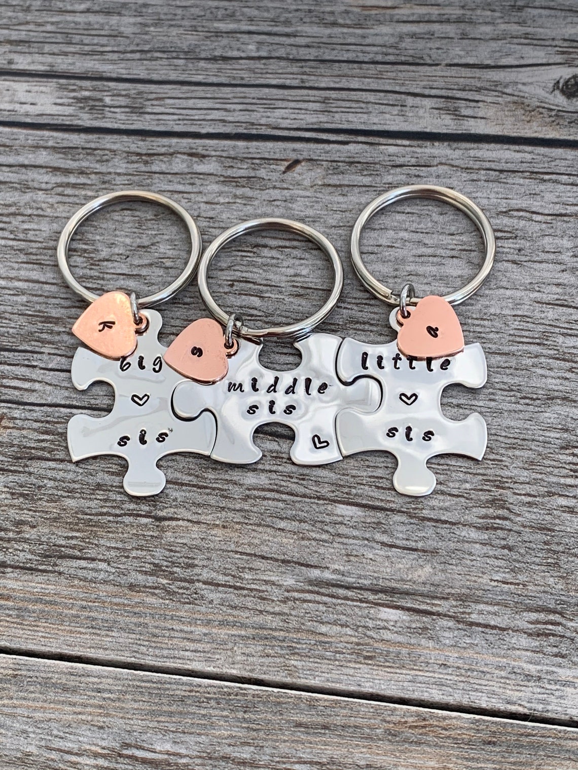 3 Sisters Keychain, Big Sis Mid Sis Lil Sis Keychain, Big Sister ...