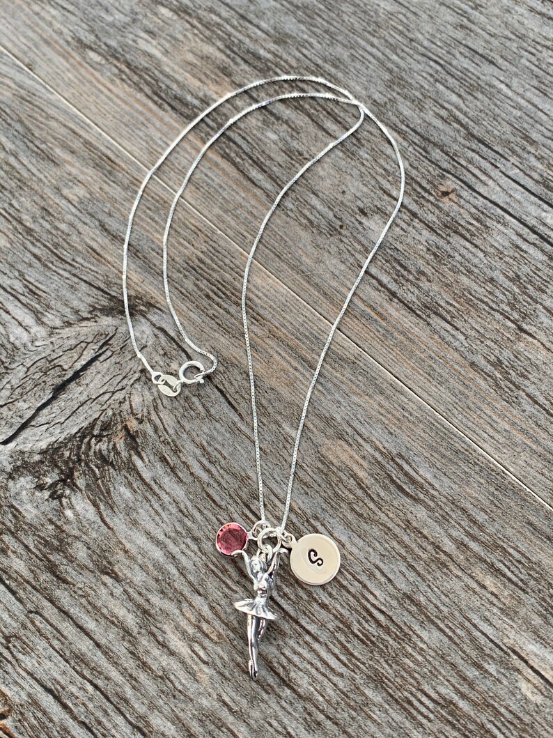 Ballerina Necklace Personalized Ballet Jewelry Sterling - Etsy