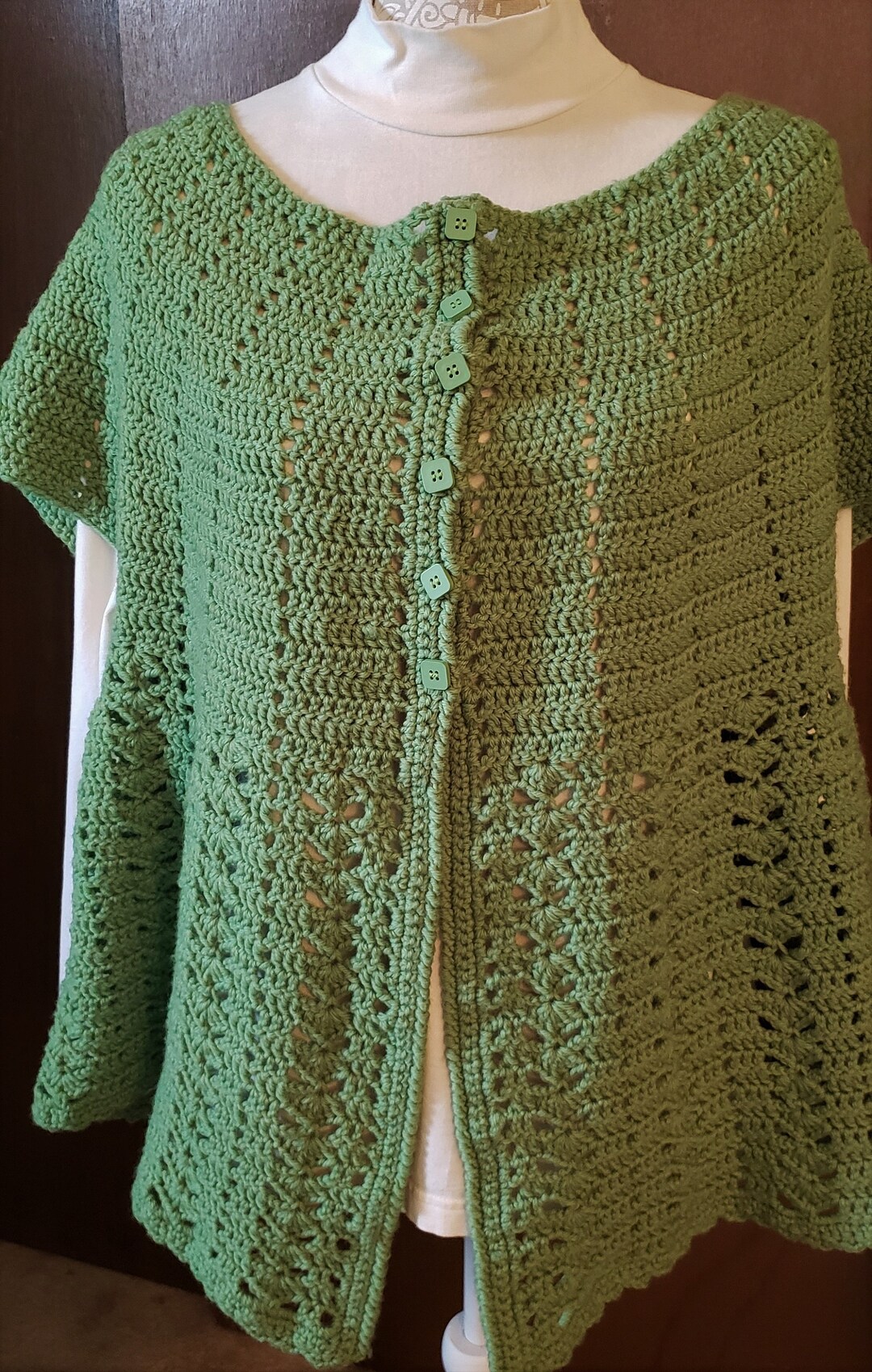 Shamrock Cap Sleeve Cardigan - Etsy