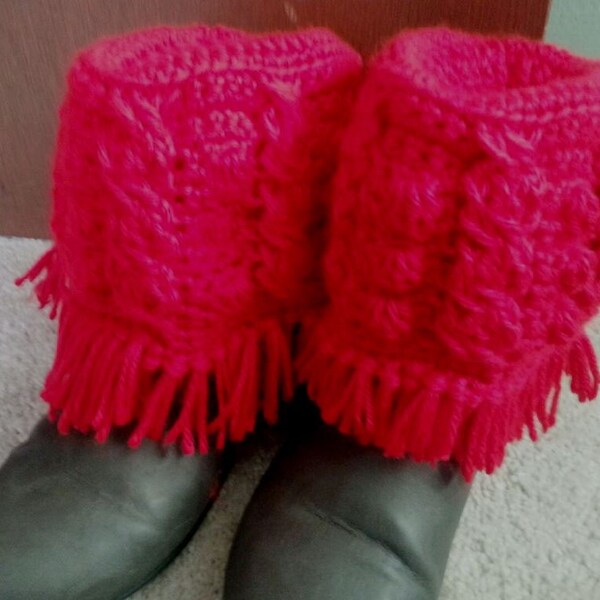 Red Boot Cuffs - Etsy
