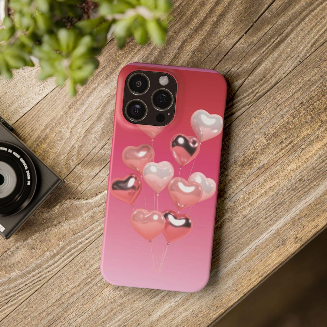 Pink Balloons Slim Case - Etsy